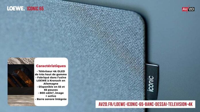 Loewe iconic.65: banc d’essai télévision 4K - AudioVideo2day